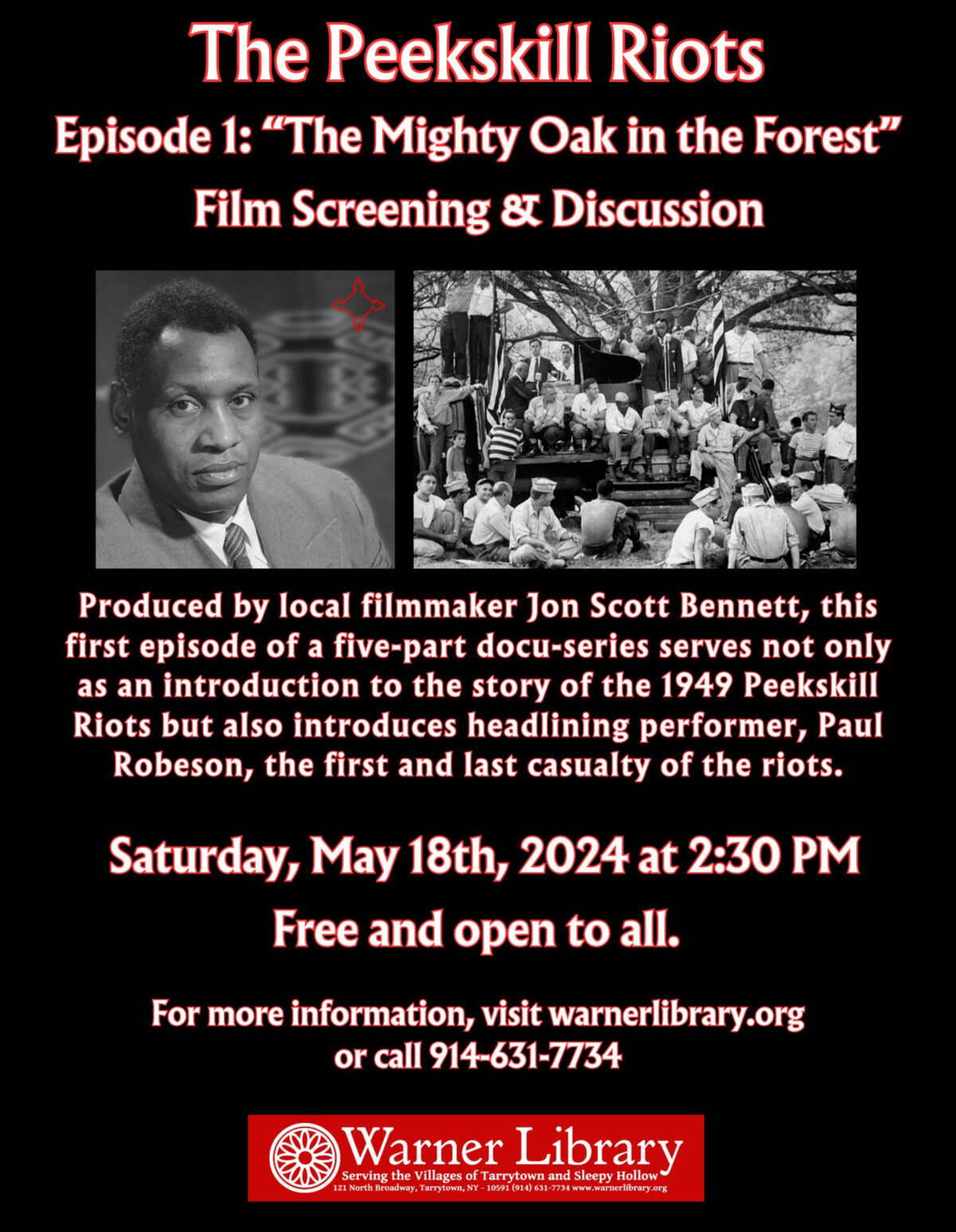 The Peekskill Riots, Episode 1: “The Mighty Oak in the Forest” Screening